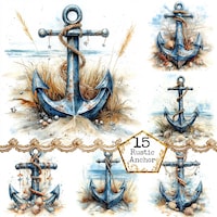 Nautical Clipart Clip Art, Anchor Clipart, Blue Pink Whale Sailing ...