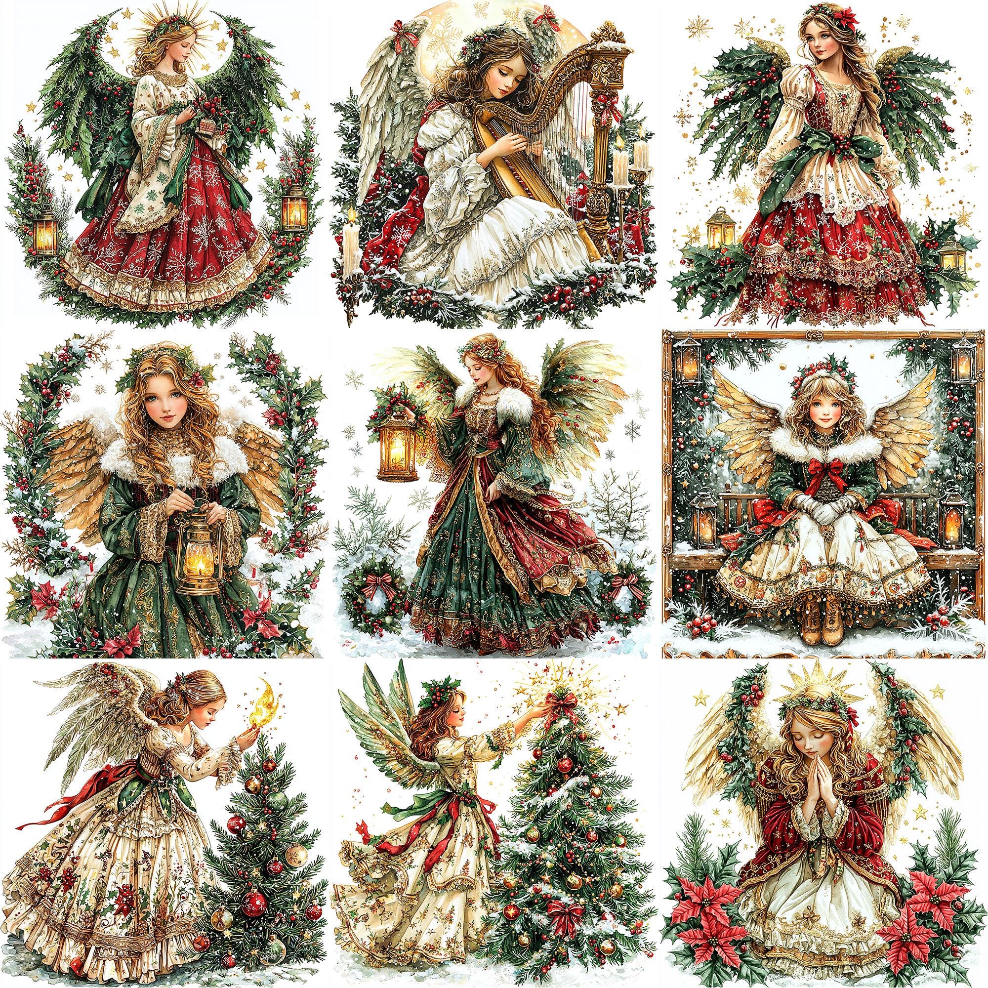 JPEG Cute Christmas Angel Graphics Christmas Clipart Christmas ...