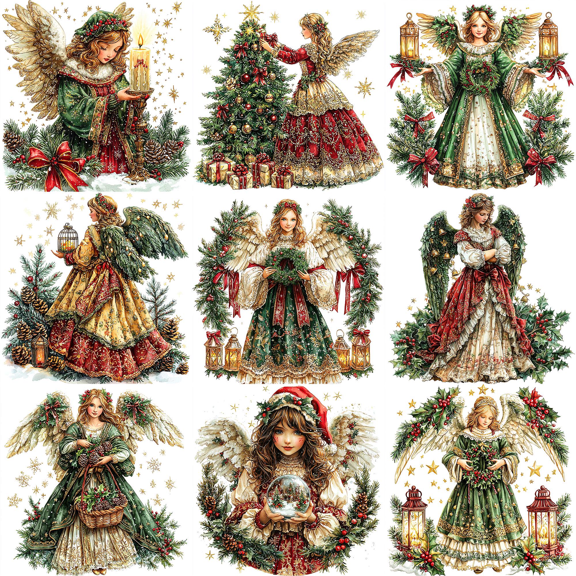 JPEG Cute Christmas Angel Graphics Christmas Clipart Christmas ...