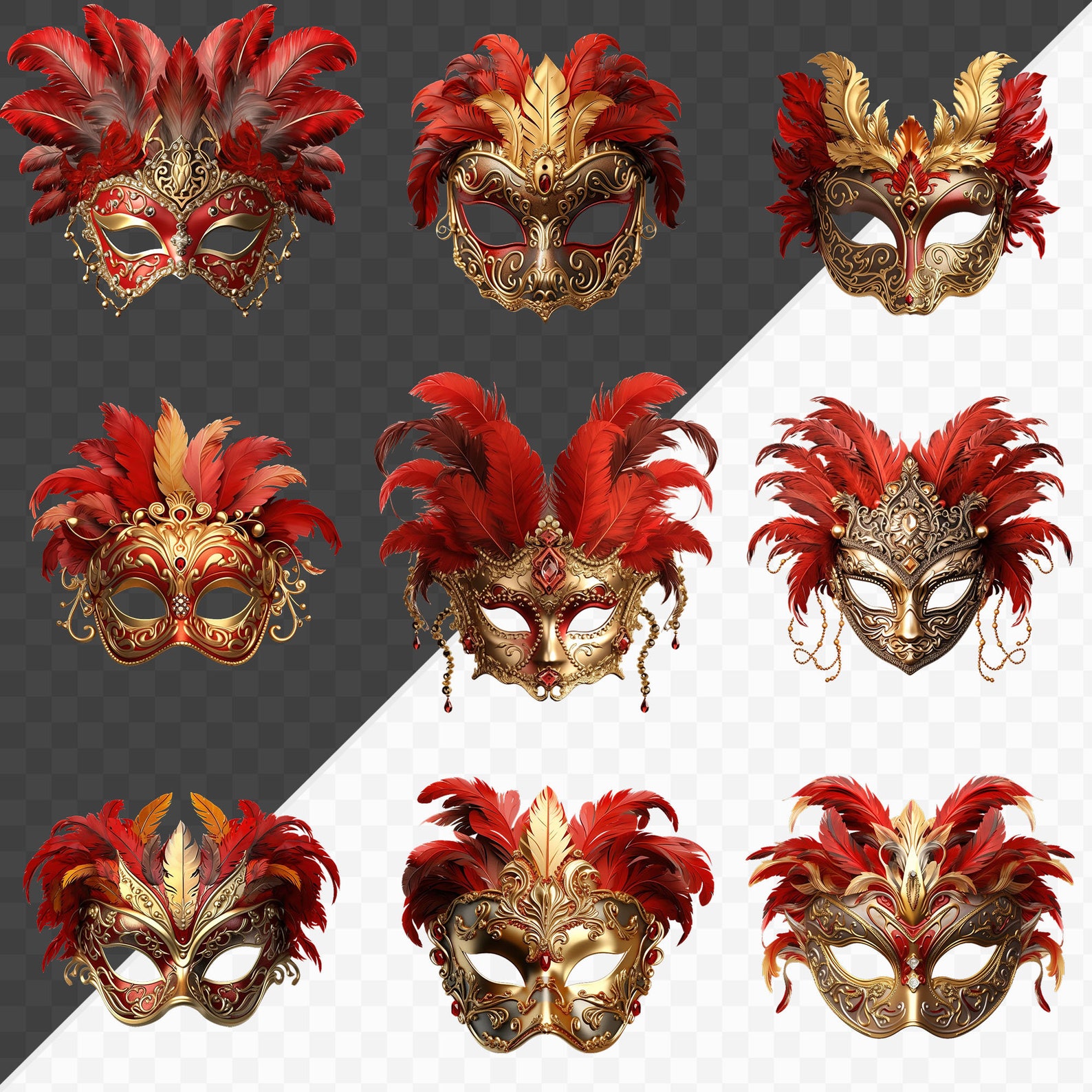 Carnival Mask Clipart PNG Masquerade Masks Clipart Mardi Gras Mask Clip ...