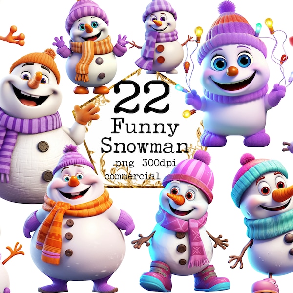 Snowman Png - Etsy