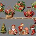 Big Retro Christmas Bundle Clipart Bundle Retro Illustration PNG ...