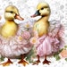 Princess Duck Clipart Bundle PNG Lady Duck in Pink Dress Clipart ...