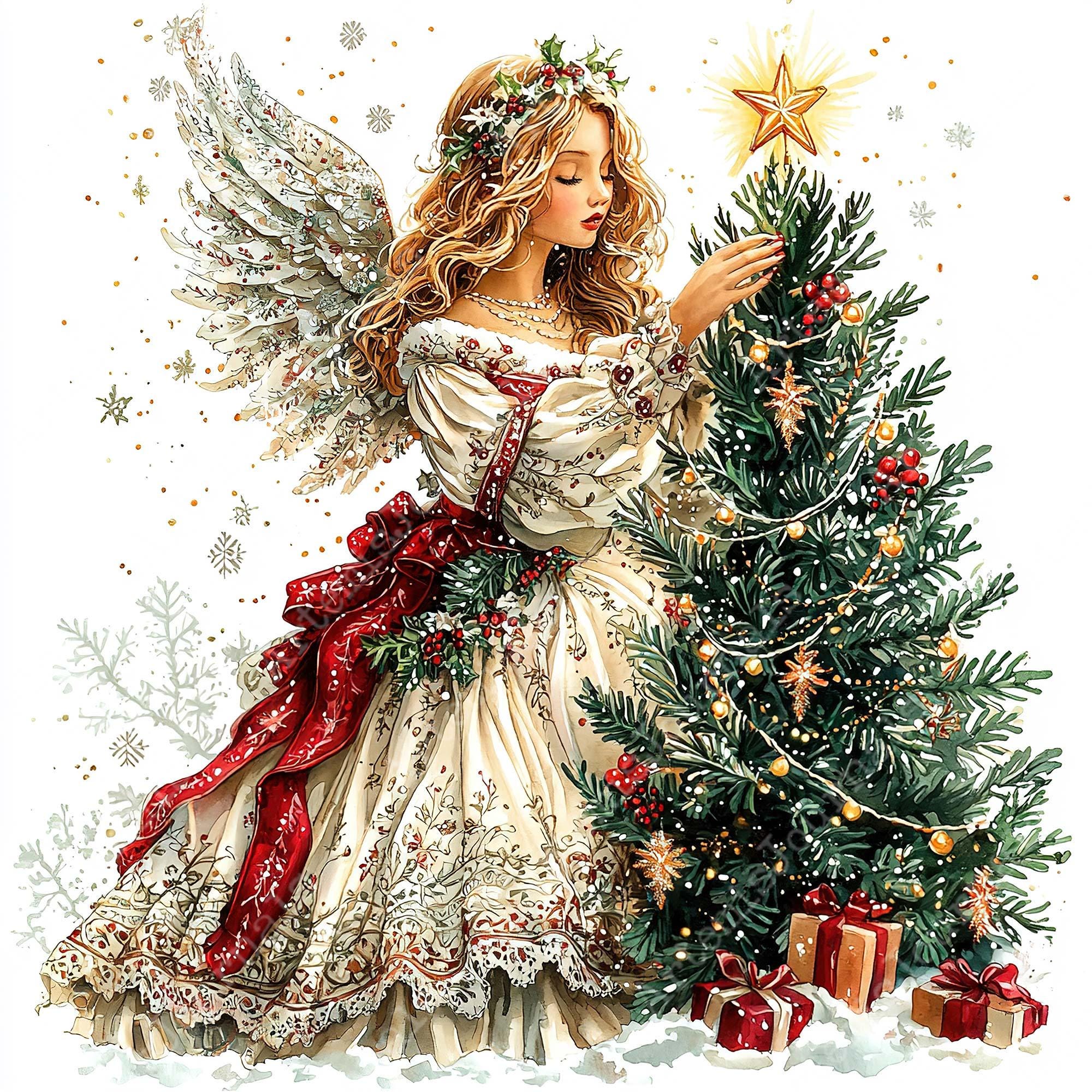 JPEG Cute Christmas Angel Graphics Christmas Clipart Christmas ...