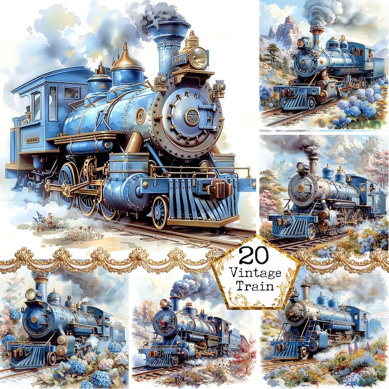 Train Scrapbook - Etsy