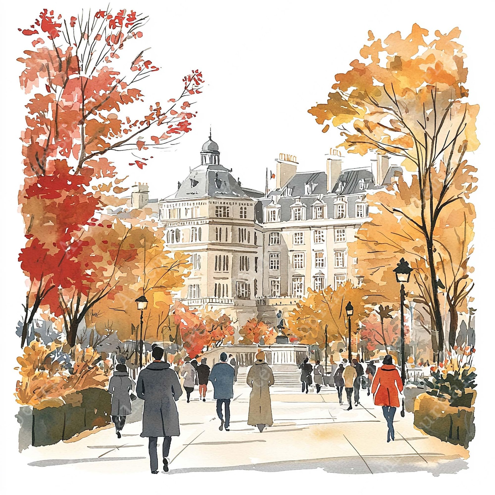 JPEG Watercolor United Kingdom Clipart Bundle USA Clipart City Clipart ...