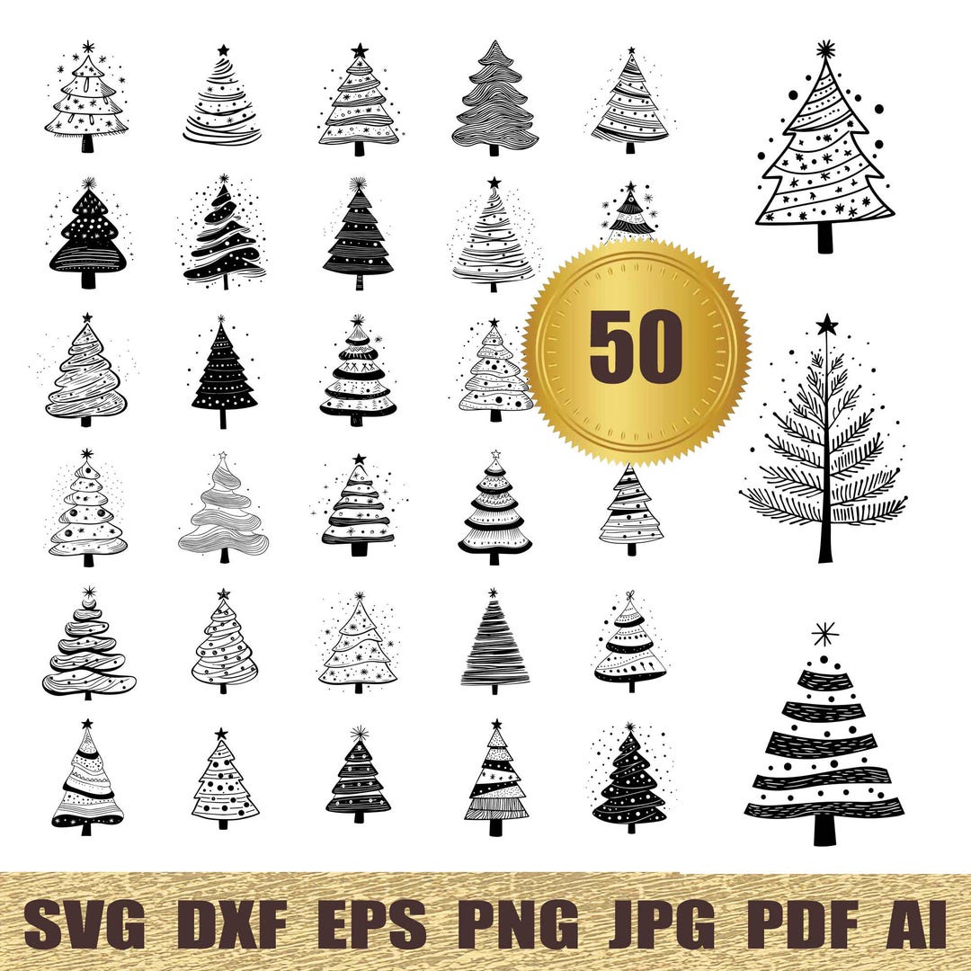 50 Christmas Tree Eye Svg, Dxf, Eps, Ai, Pdf, Jpg, Png Christmas Tree ...