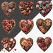 Chocolate Heart Clipart Bundle Valentine Clipart PNG Commercial Use ...