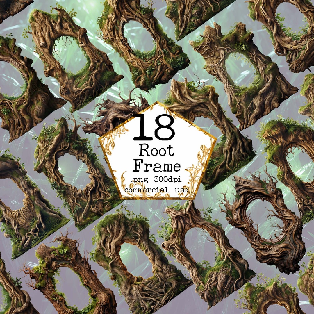 Root Frames Clipart Various Shaped Frames Clipart Bundle Fantasy Frames ...