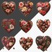 Chocolate Heart Clipart Bundle Valentine Clipart PNG Commercial Use ...