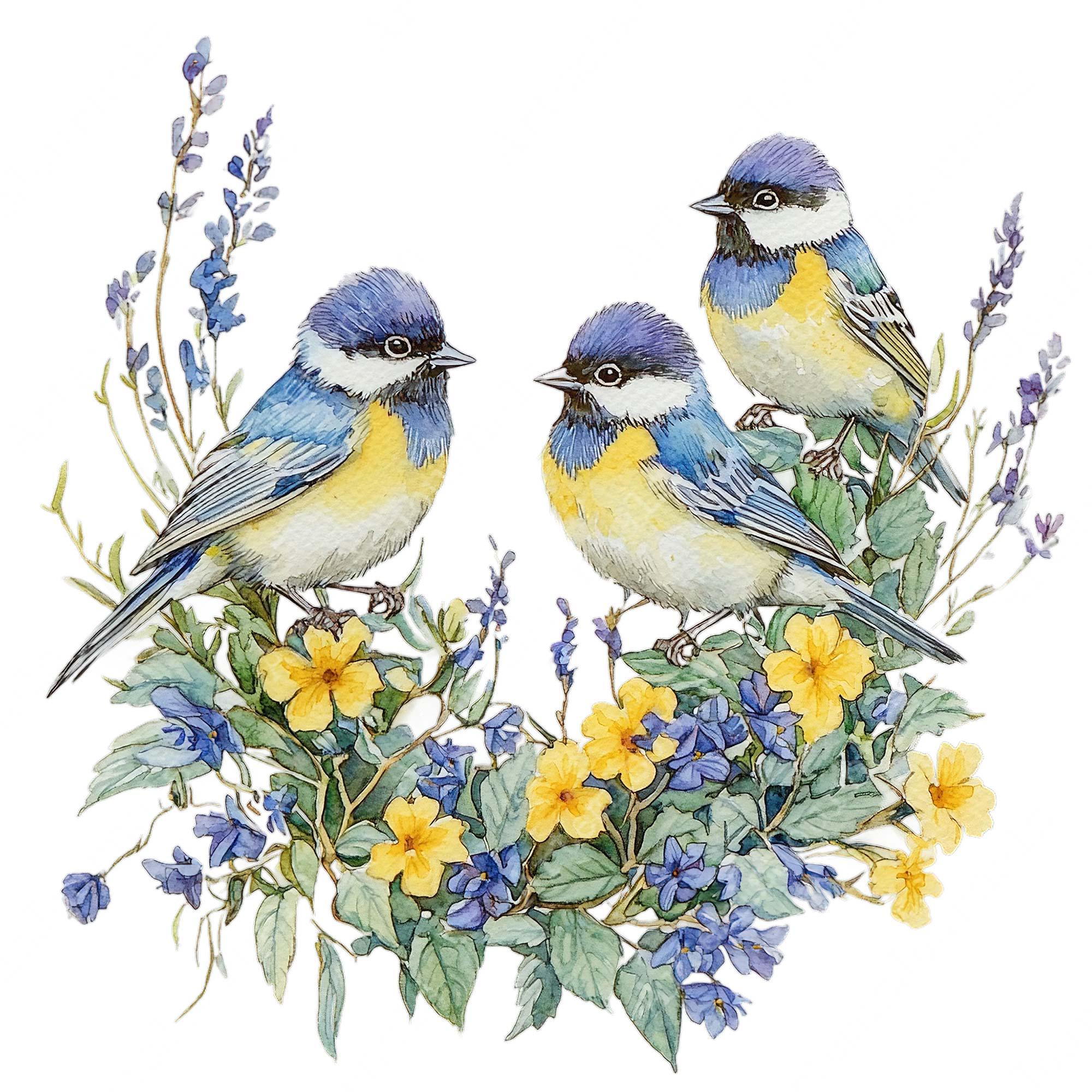 PNG + JPEG Watercolor Spring Wreath Clipart Bundle Spring Clipart ...
