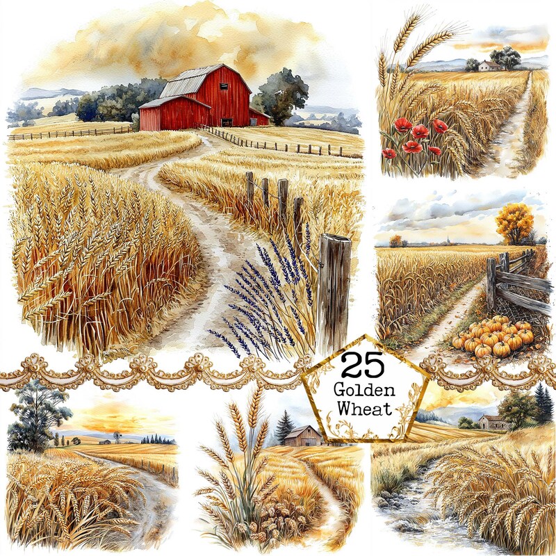 Wheat Field - Etsy