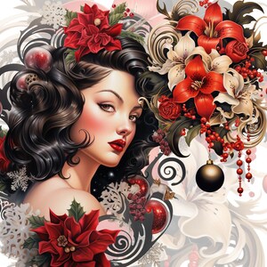 Christmas Girls and Ornaments Clipart Bundle Christmas Decorations PNG ...