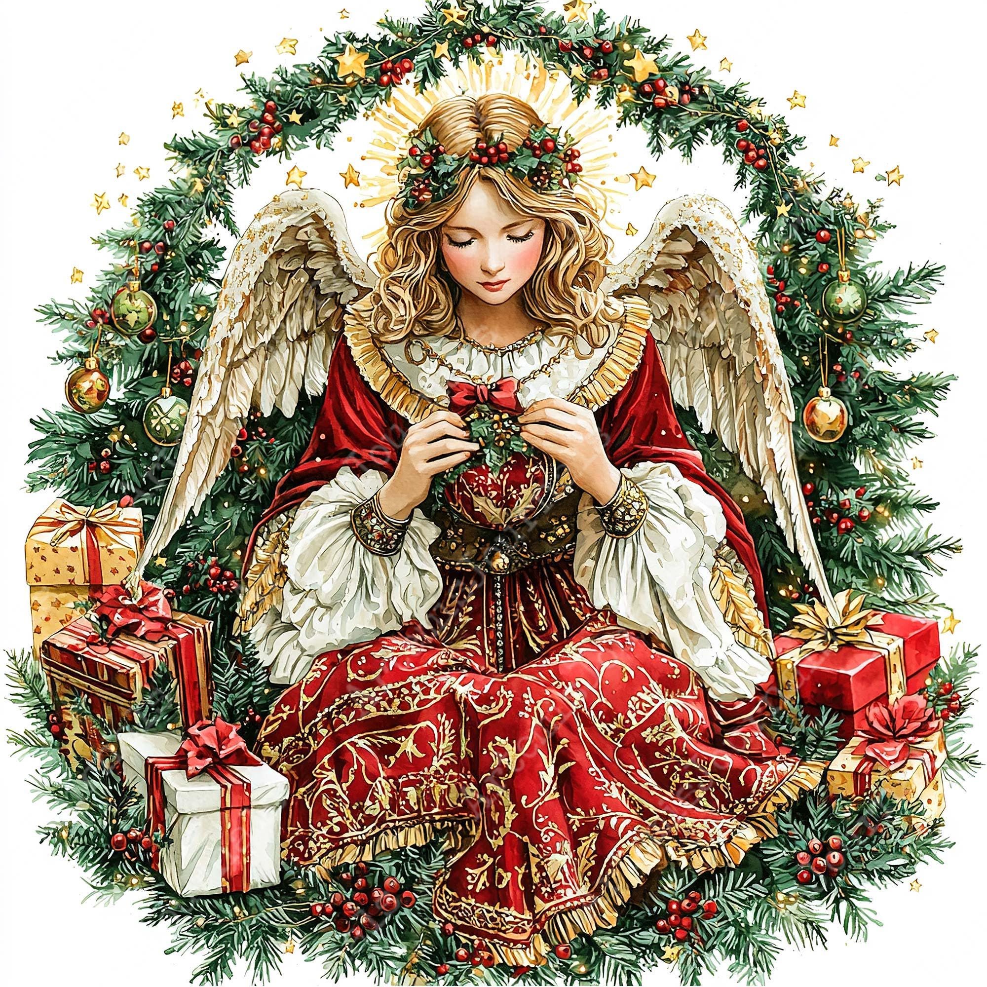 JPEG Cute Christmas Angel Graphics Christmas Clipart Christmas ...