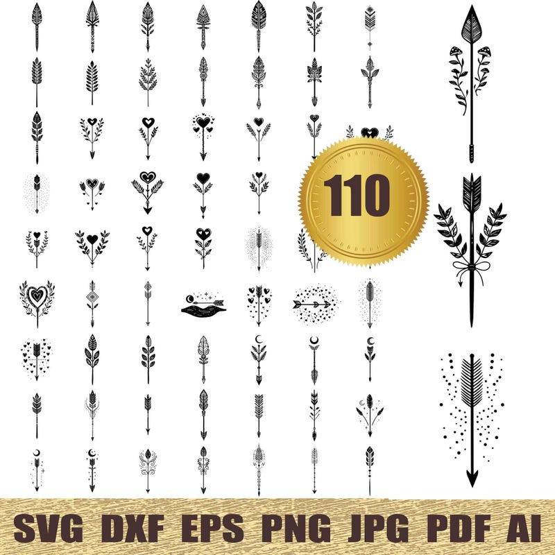 Tribal Arrow Svg - Etsy