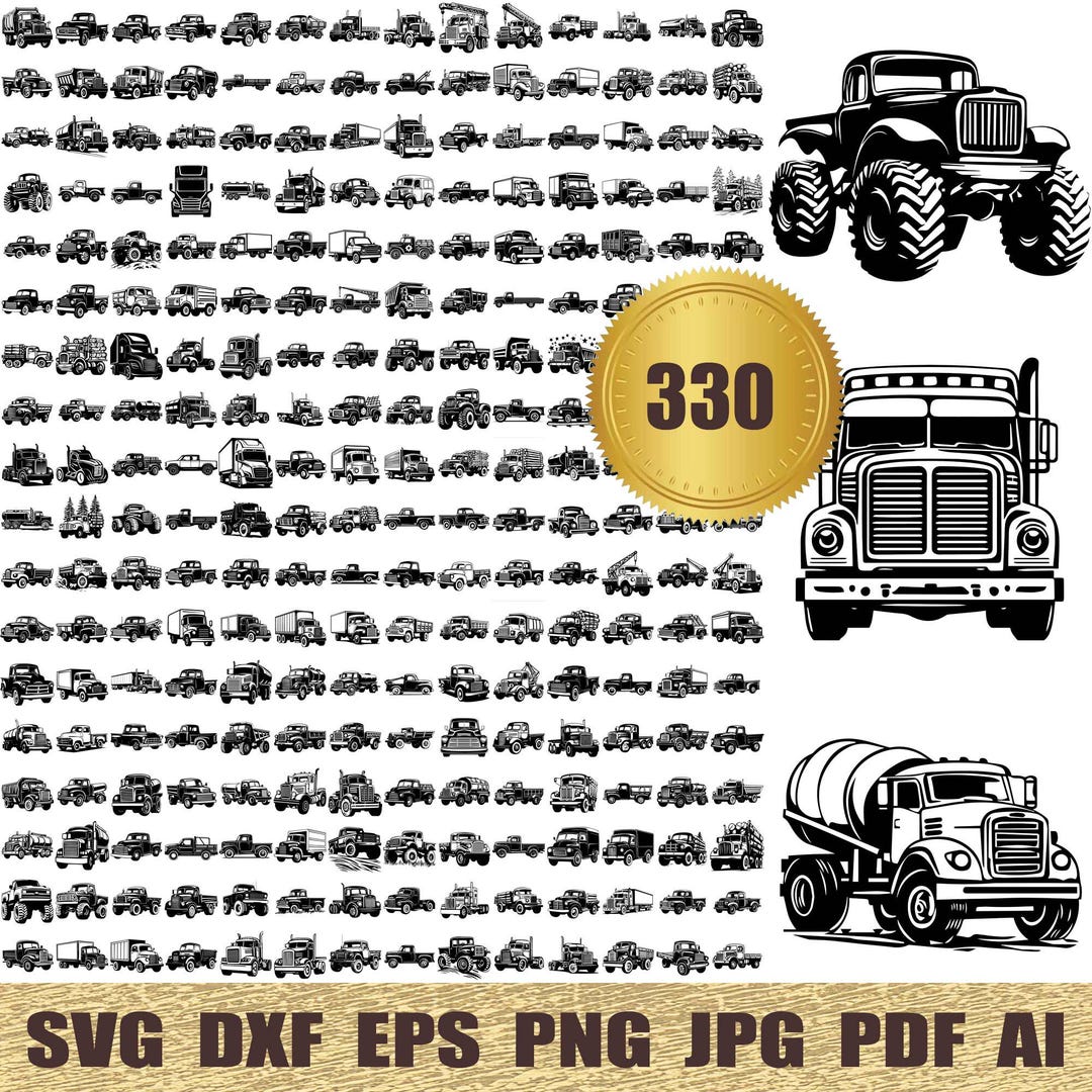 330 Trucks Eye Svg, Dxf, Eps, Ai, Pdf, Jpg, Png Truck Driver Svg ...