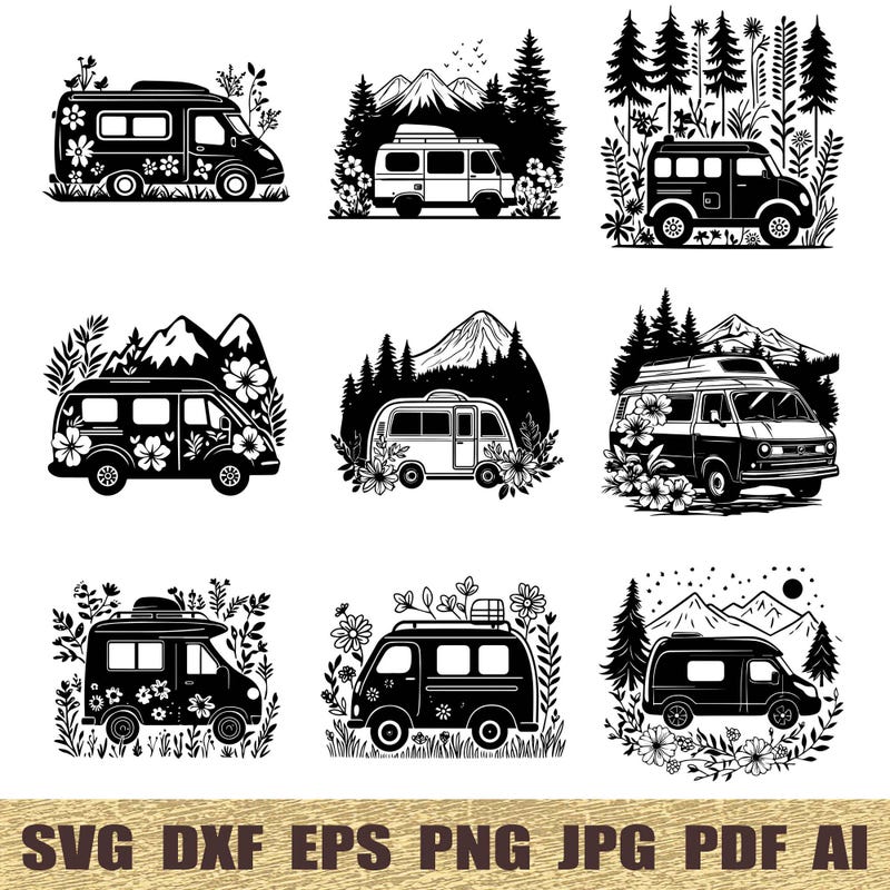 Van Life Svg - Etsy