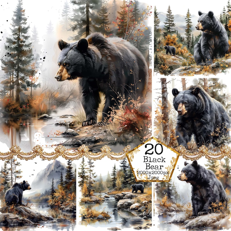Rustic Bear - Etsy