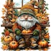 JPEG Hallo Fall Gnome Illustration Bundle Backgrounds Pumpkin Harvest ...