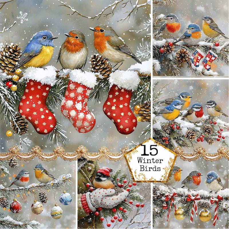 Bird Christmas - Etsy
