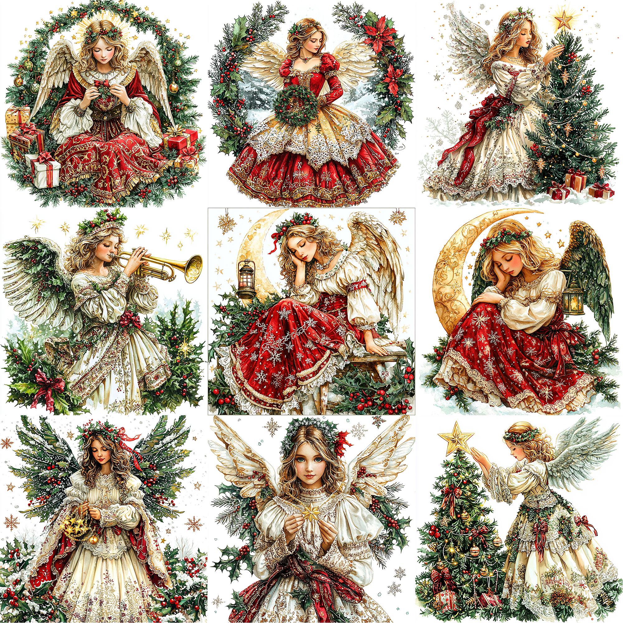 JPEG Cute Christmas Angel Graphics Christmas Clipart Christmas ...