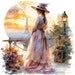 Vintage Girl in Paris Clipart Bundle Commercial JPEG France Clipart ...
