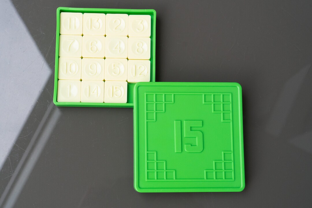 Soviet Vintage Plastic Game 15. Number Slide Game for Developing ...