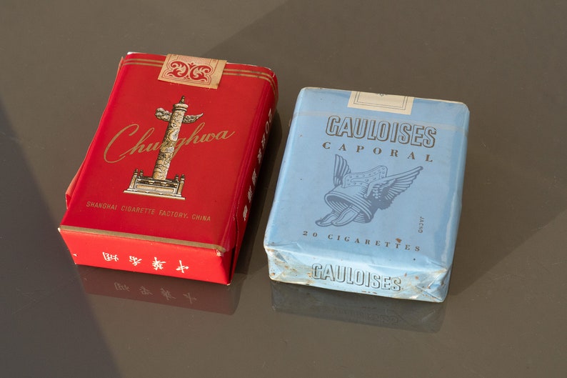 1960s Gauloises Caporal and Chunghwa Cigarette Packs. 2 Packs of ...