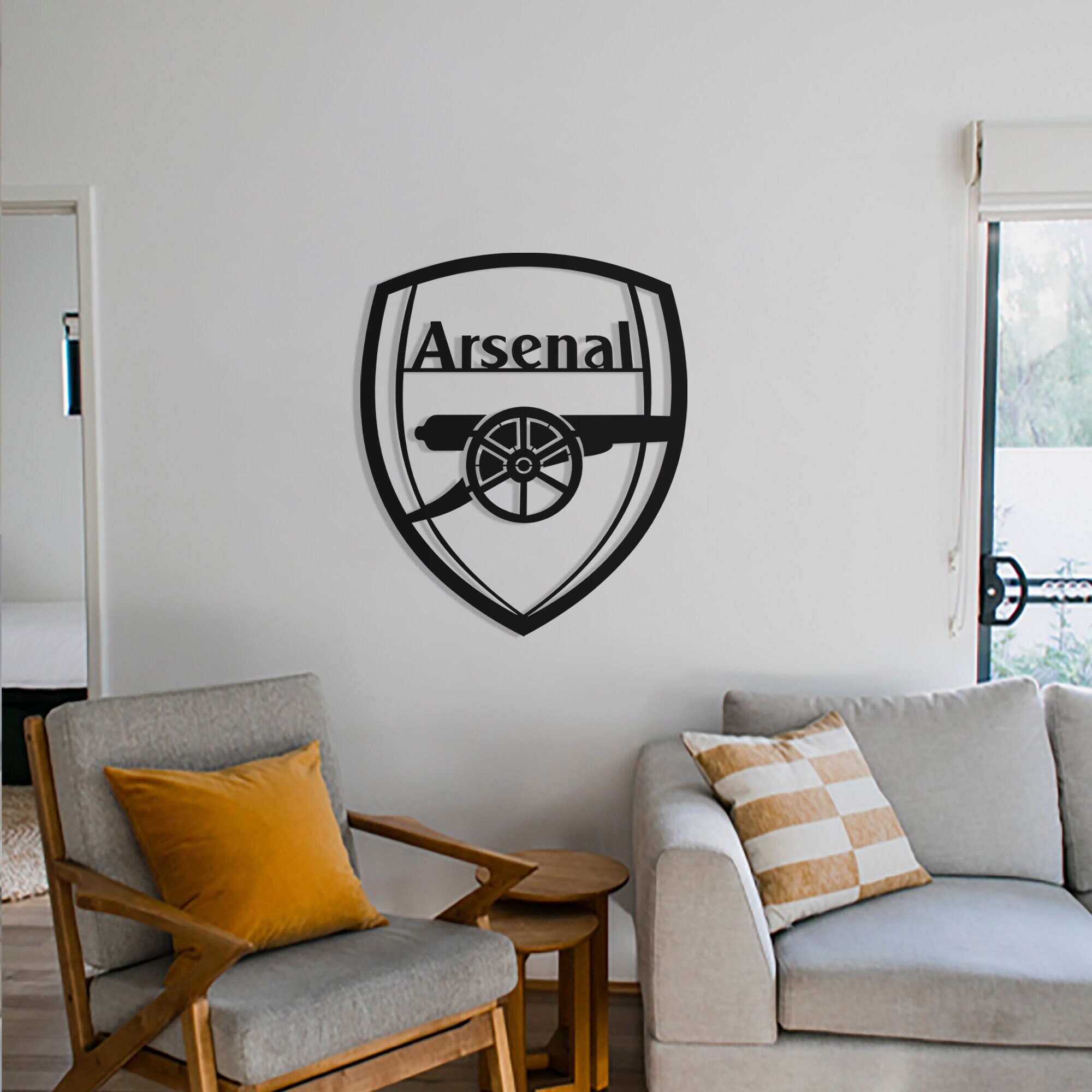 Arsenal Metal Wall Art, Football Metal Art Gift, Birthday Gift, Metal ...