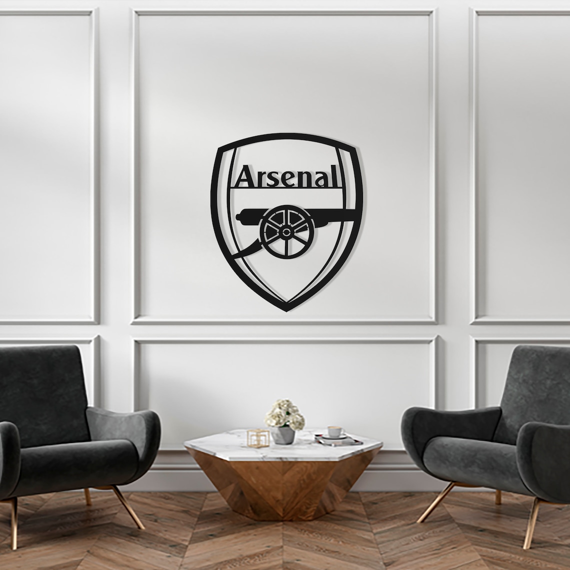 Arsenal Metal Wall Art, Football Metal Art Gift, Birthday Gift, Metal ...