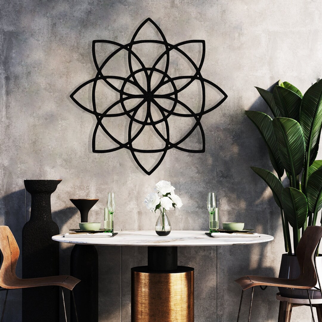 Sacred Equilibrium Metal Wall Art, Sacred Geometry Wall Decor ...