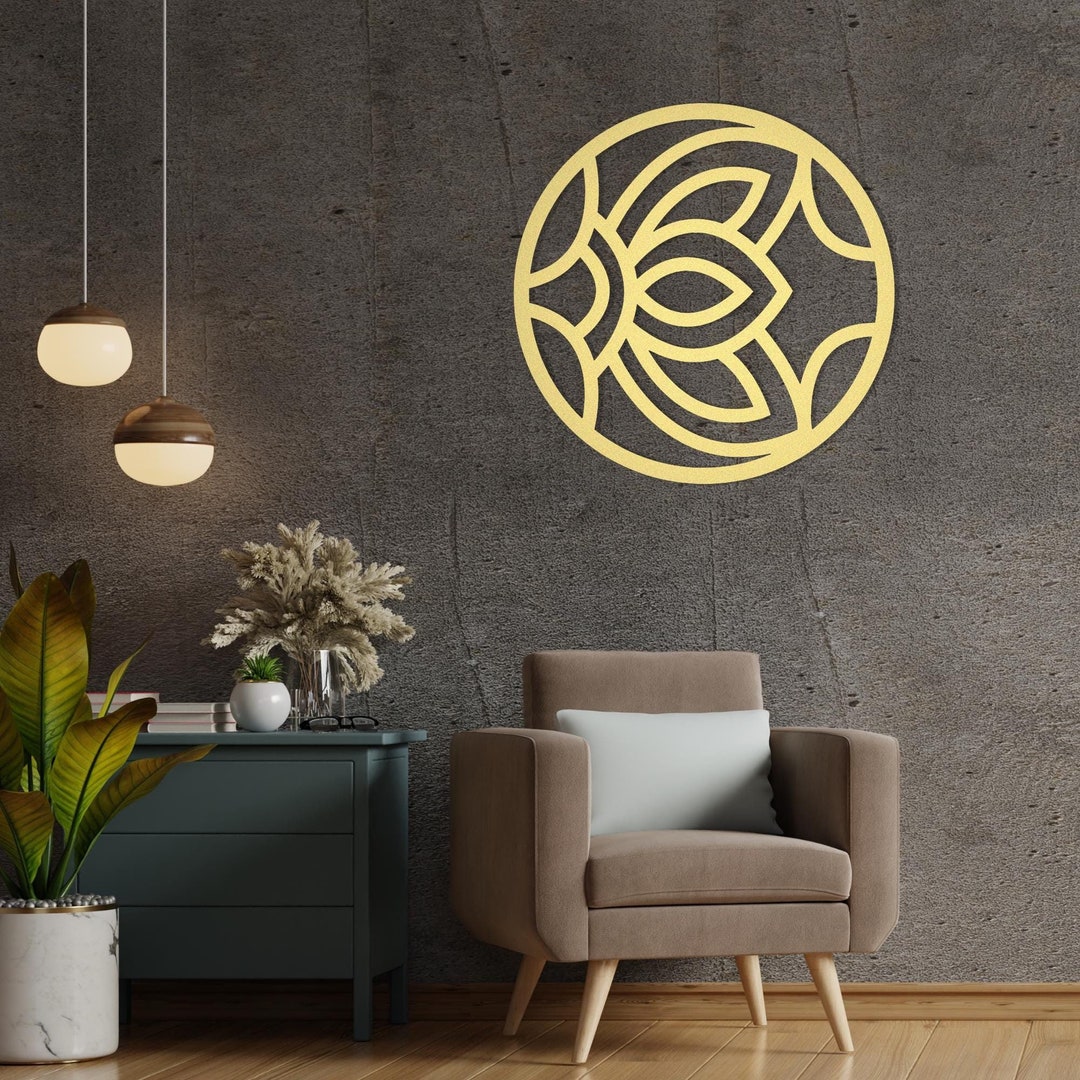 Freedom Symbol Metal Wall Art, Feng Shui Home Decor, Bedroom Metal Wall ...