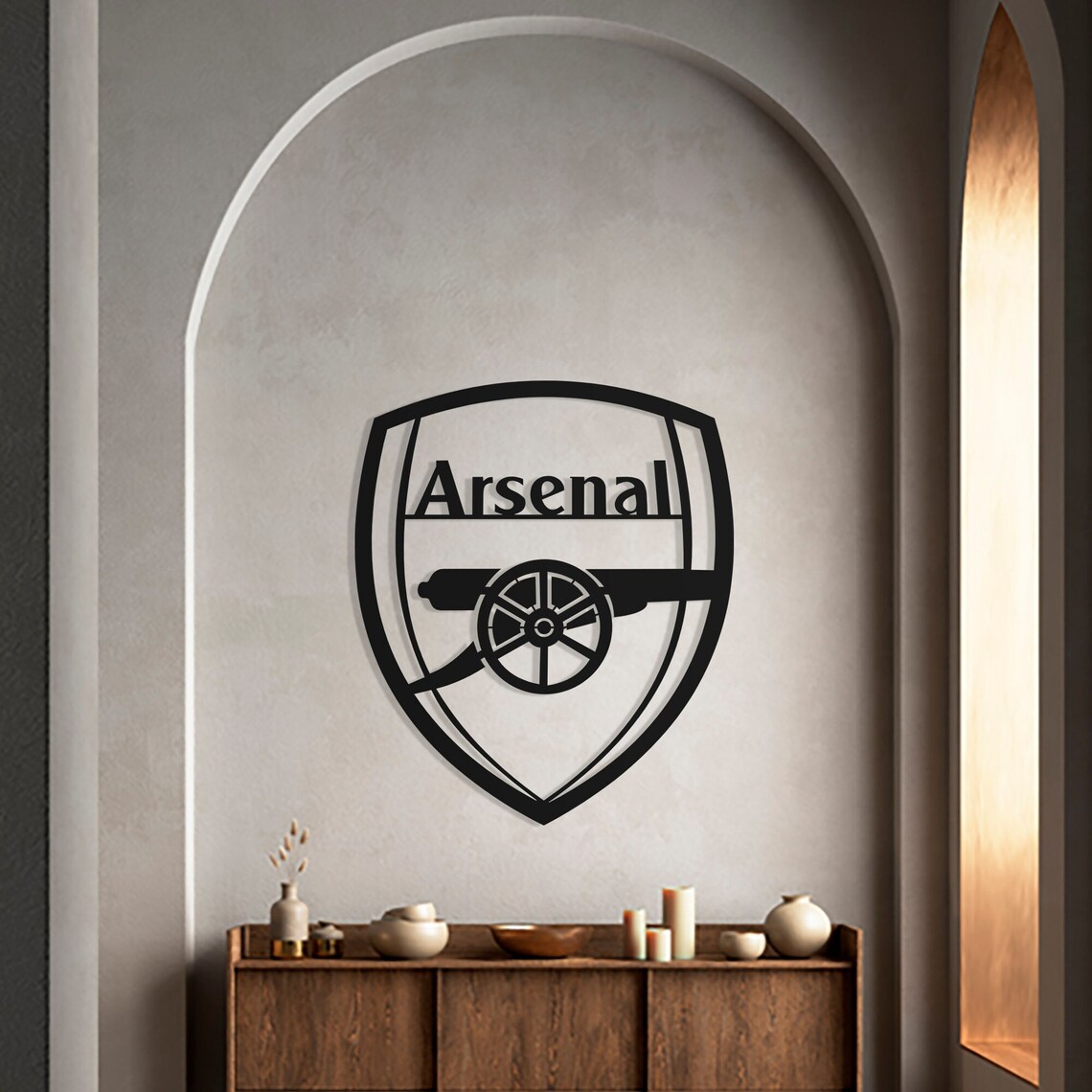 Arsenal Metal Wall Art, Football Metal Art Gift, Birthday Gift, Metal ...