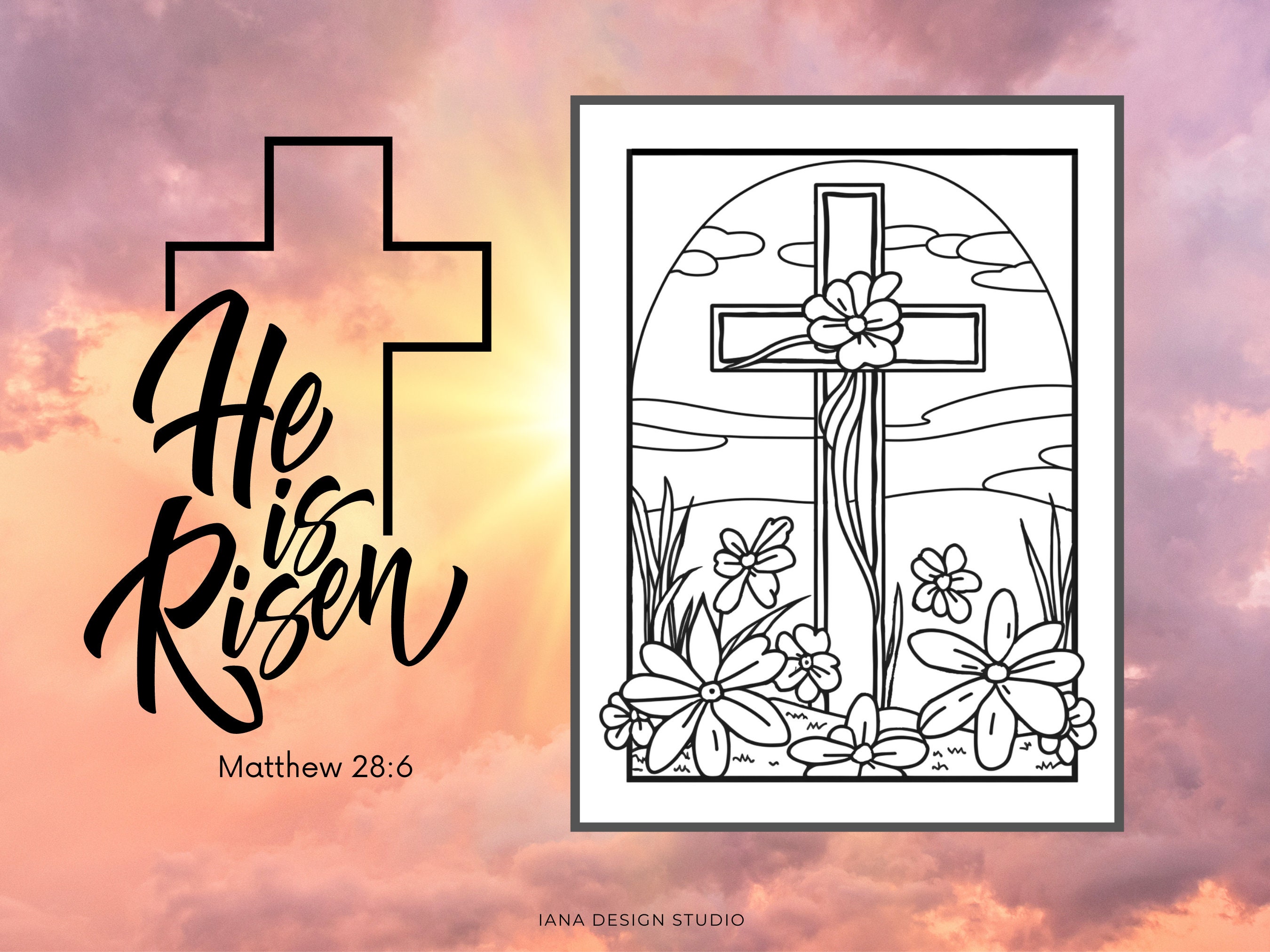 Printable Christian Easter Coloring Pages, Easter Coloring Pages ...