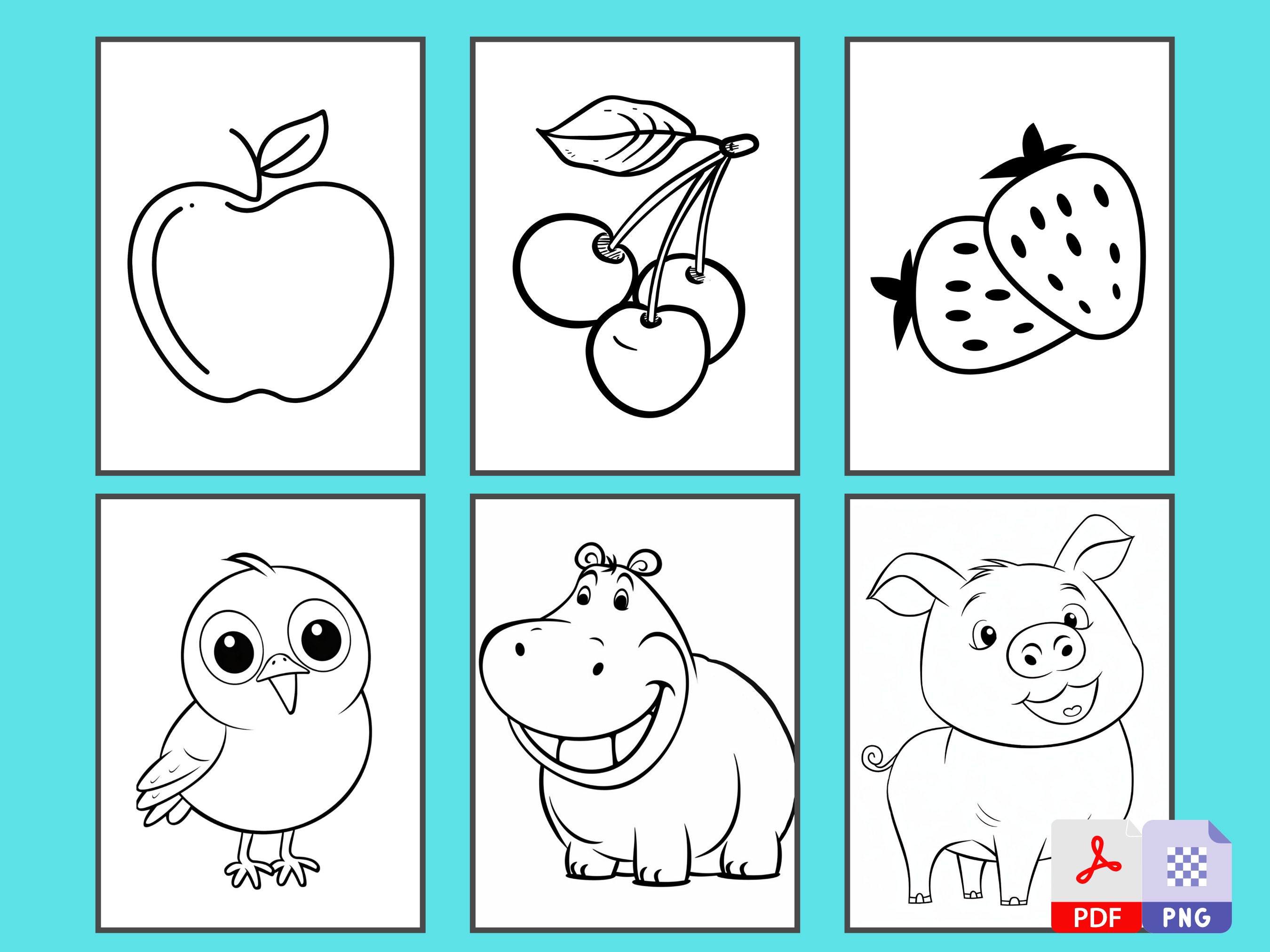 Printable Coloring Pages for Kids / Easy Coloring Pages / Coloring ...