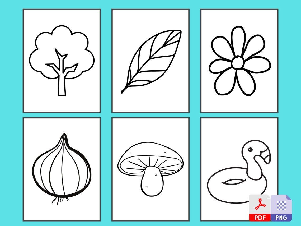 Printable Coloring Pages for Kids / Easy Coloring Pages / Coloring ...