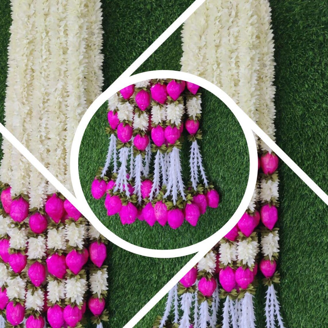 4ft Fabric Garlands With Lotus Buds Room Decor Lotus Garland Strings ...