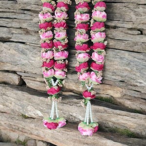 Wedding Rose Jaimala Varmala – Indian Flower Garland for Bride & Groom ...