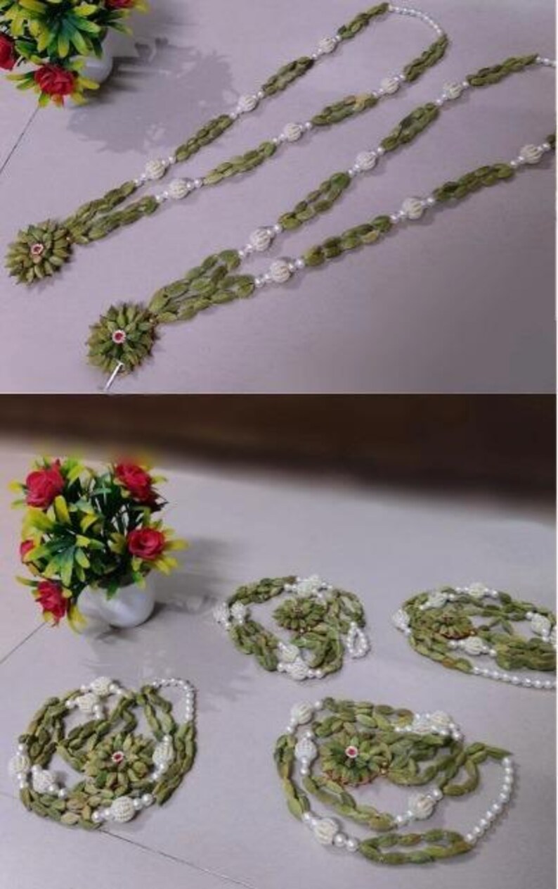 Traditional Jain Elaichi Moti Mala – Barati Swagat Garlands for Indian ...