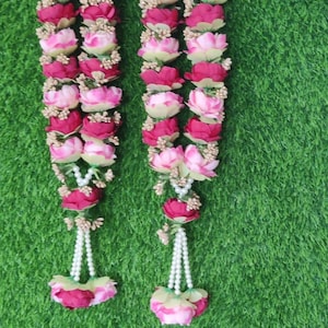 Wedding Rose Jaimala Varmala – Indian Flower Garland for Bride & Groom ...