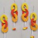 3 Multicolor Artificial Flower Ring Chain – Wall & Door Hanging for ...