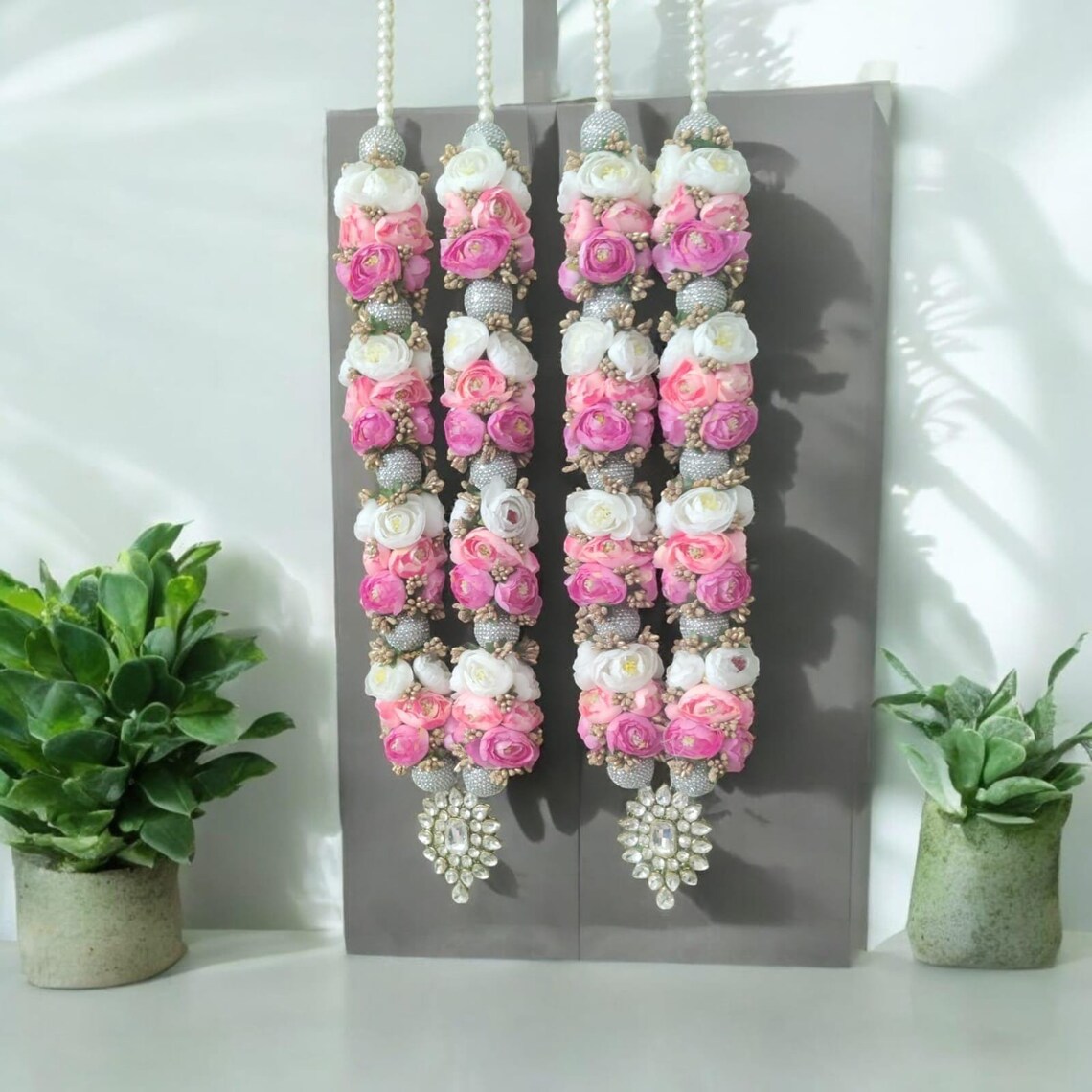 Engagement Garlands | Varmala Wedding Jaimala | Indian Flower Garland ...