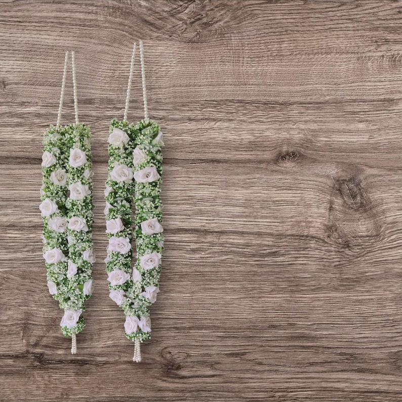 Baby Breath Engagement Garlands, Varmala Wedding, Jaimala, Flower ...