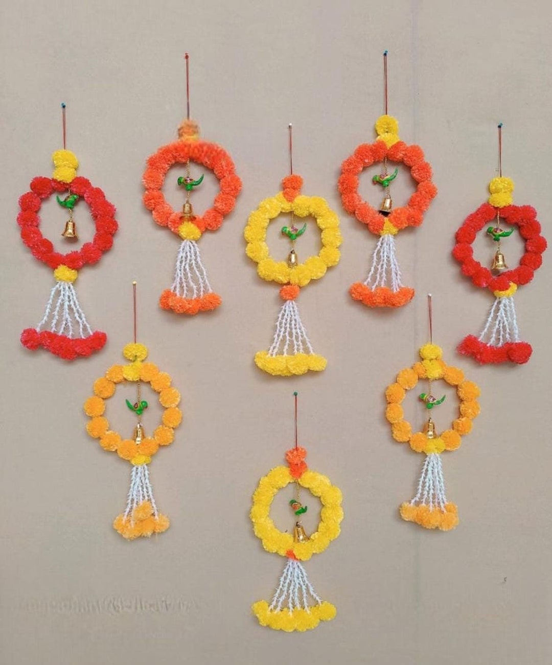 Artificial Flower, Door Hanging, Parrot Door Hangings, Home Decor ...