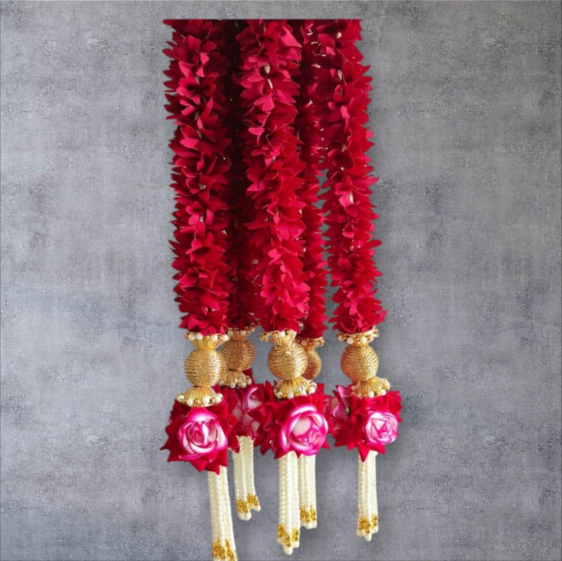 4ft Artificial Decor, Jasmine Fabric Strings Flowers Wall Hanging ...