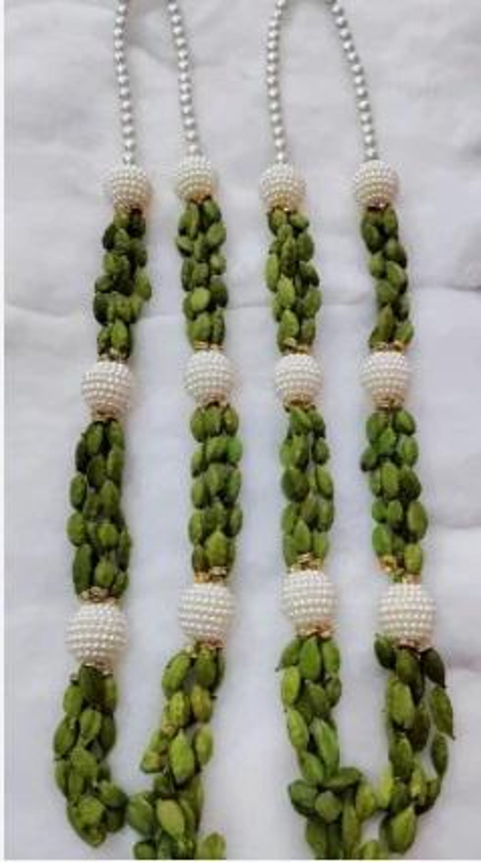 Designer Elaichi Triple Layer Mala | Elegant Barati Welcome Garland for ...