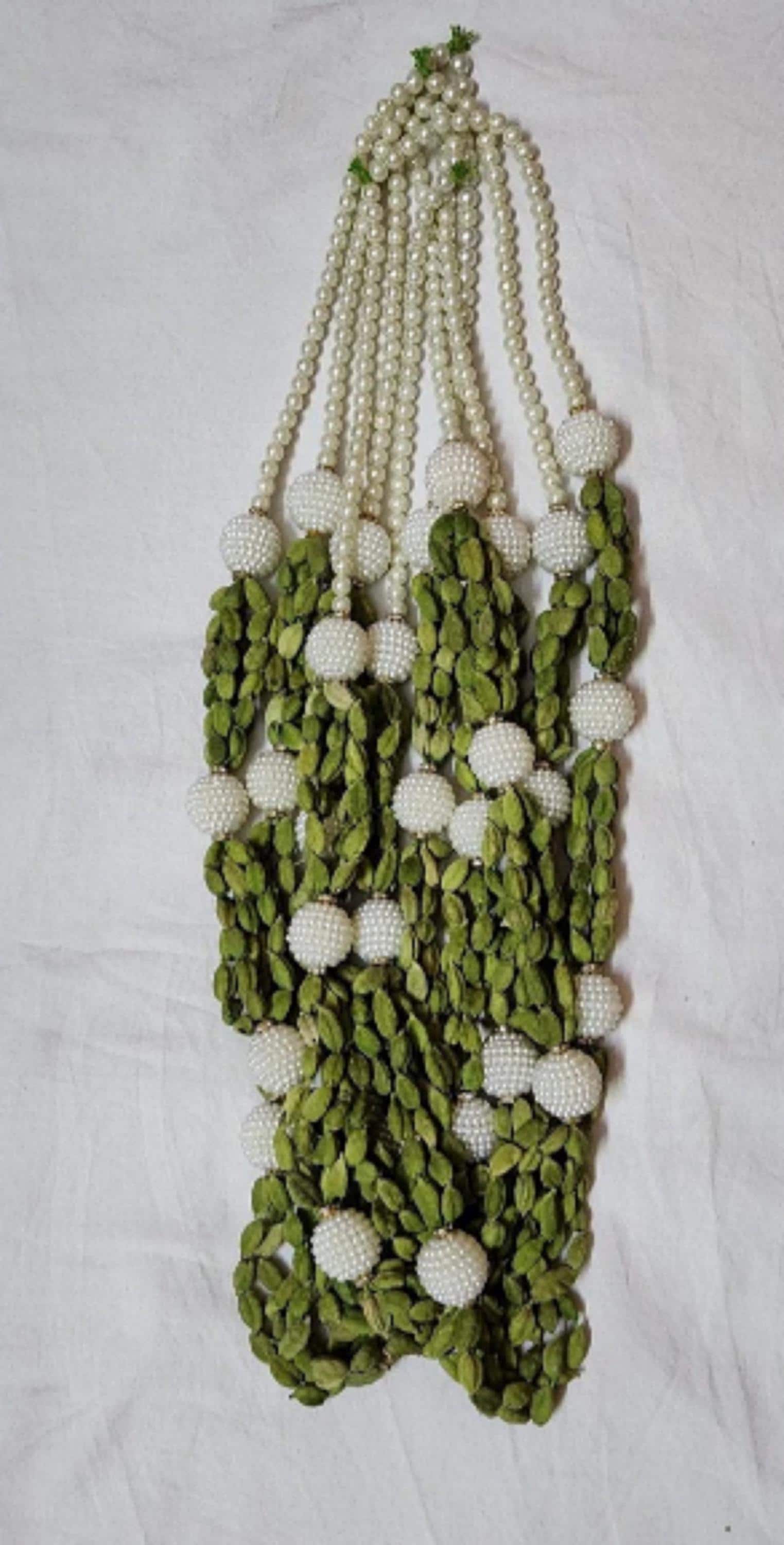 Designer Elaichi Triple Layer Mala | Elegant Barati Welcome Garland for ...