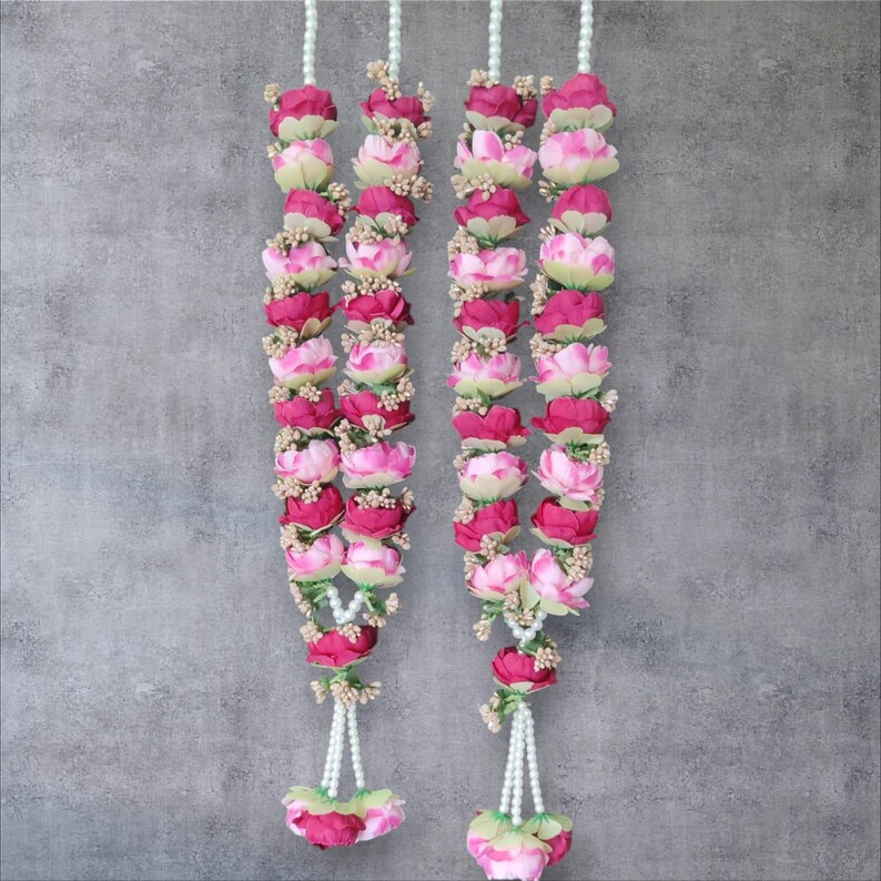 Wedding Rose Jaimala Varmala – Indian Flower Garland for Bride & Groom ...