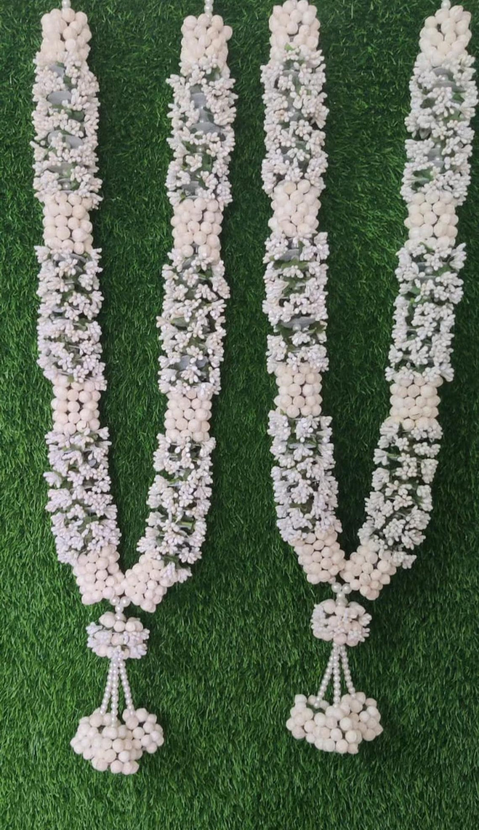 Engagement Varmala – Wedding Jaimala, Indian Flower Garland for Bride ...