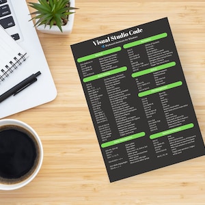Visual Studio Code Shortcuts for Beginner & Experienced Coders - Etsy ...